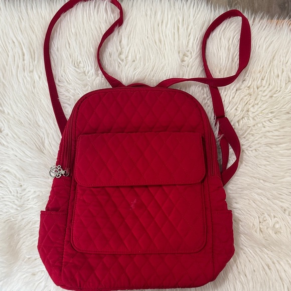 Vera Bradley | Bags | Vera Bradley Quilted Cherry Red Backpack | Poshmark